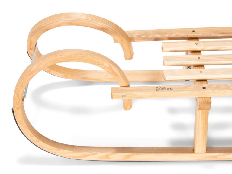 Slittino di legno tradizionale marca Gloco 115cm - Slittaonline